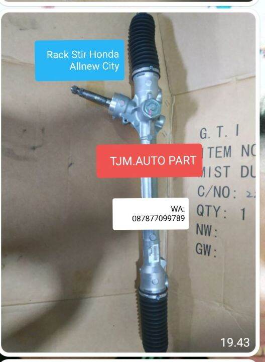 RACK STER RACK STIR STEERING ALLNEW HONDA CITY. 2015. -2016- 2017 ...