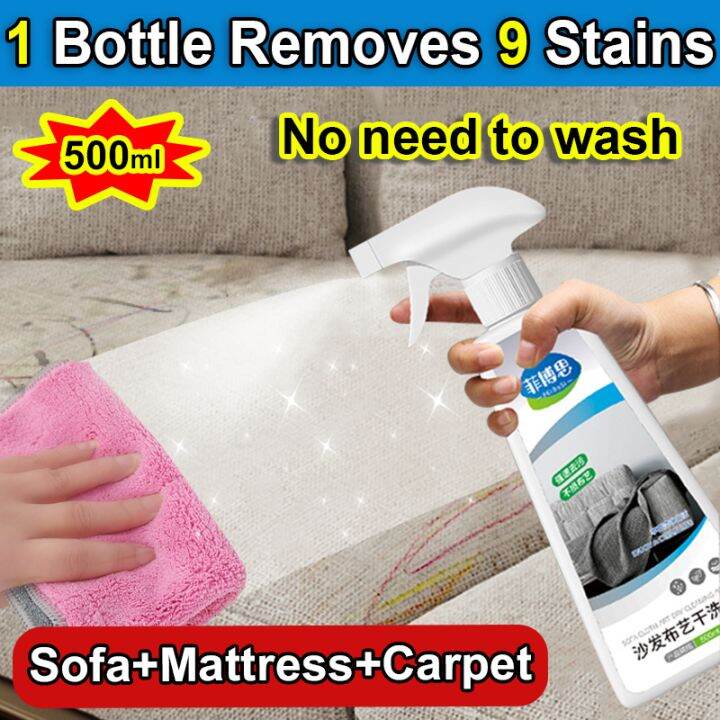 No Need To Wash Fabric Sofa Clean Spray 500ml powerful removal of 99 types of stains Sofa ...
