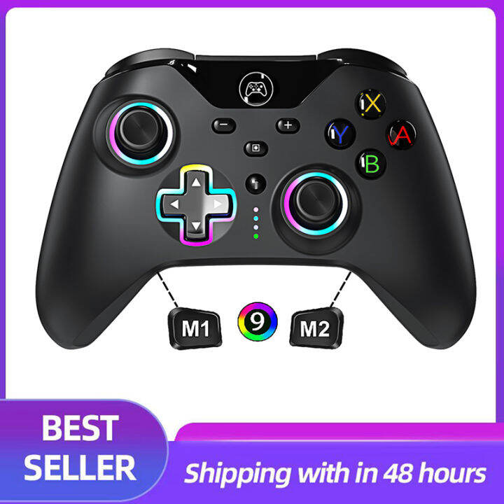 Wireless RGB Controller For Nintendo Switch Console Pro Gamepad With Vibration Programmable ...