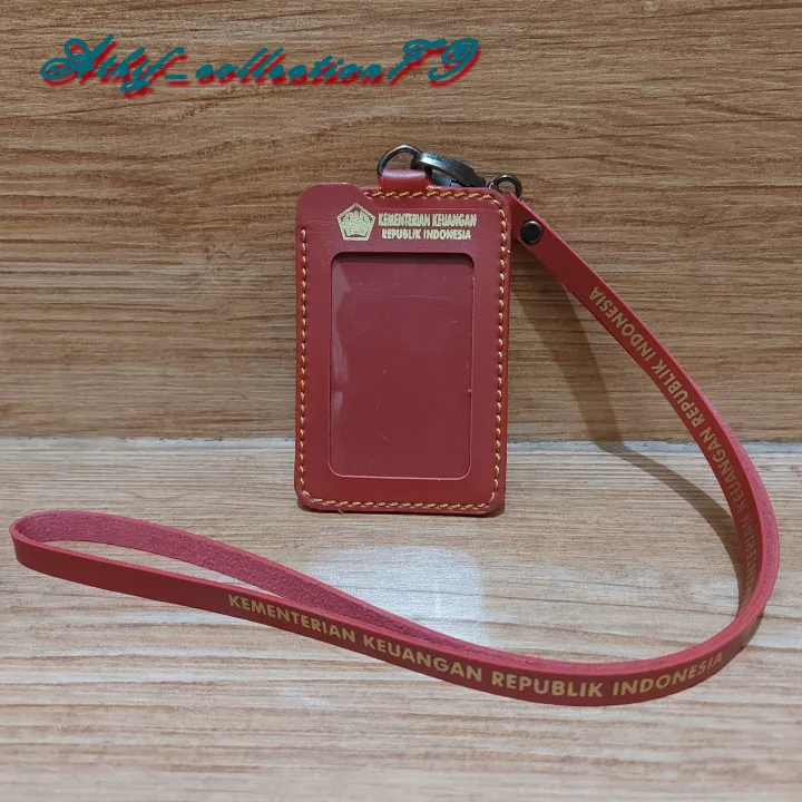 Tempat Id Card Kementerian Keuangan Kulit Holder Id Card Kulit KEMENKEU ...