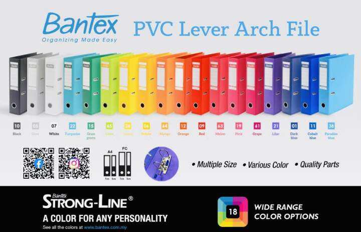 BANTEX 3" F4 PVC ARCH FILE 75MM | Lazada