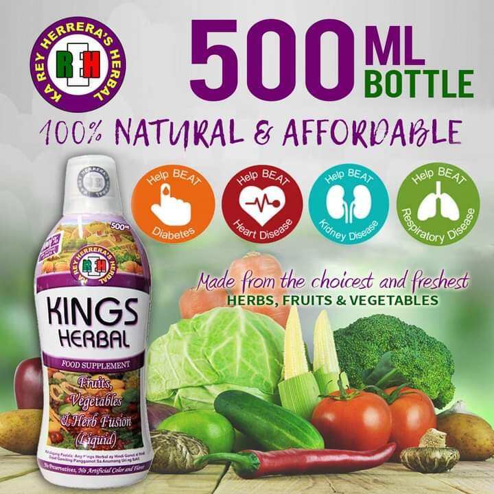 ORIGINAL Kings Herbal Food Supplement 500ml/Bottle | Lazada PH