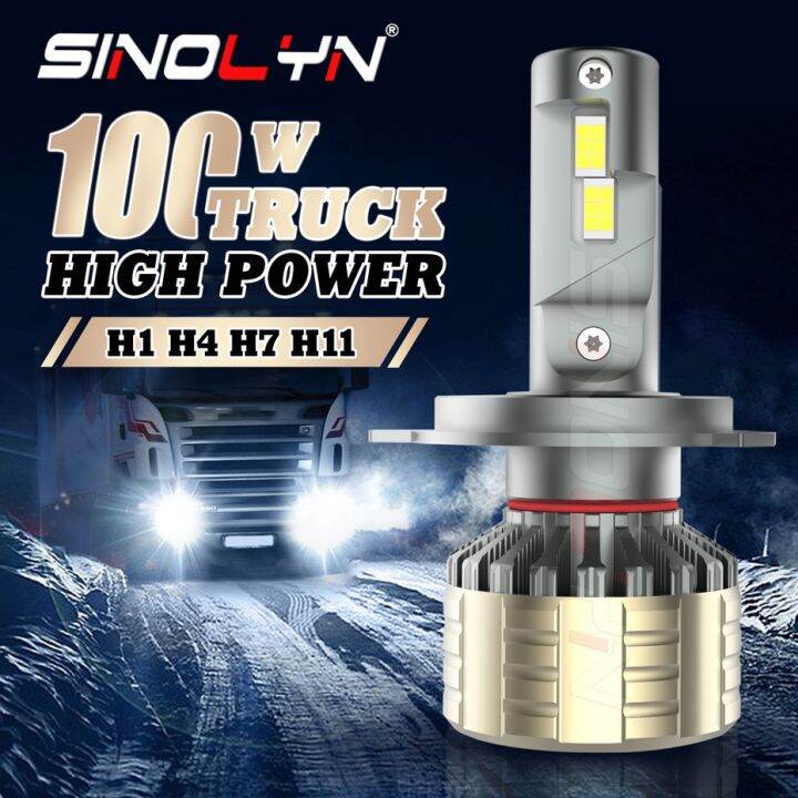 24V 100W H4 H7 H1 H11 9003 HB2 Auto LED Headlight Bulbs High Quality For Projector Lens Fog ...