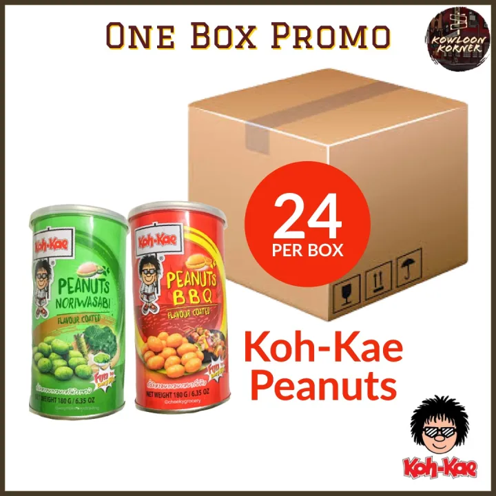 [One Box Promo] Koh-Kae Peanuts Full Case Promo (24 cans) Bbq , Chicken ...