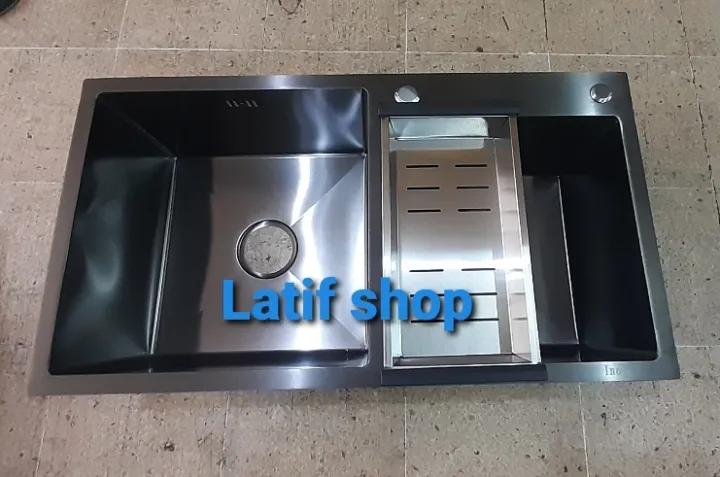 Kitchen sink inobe 8245 hitam / kitchen sink 1 lubang minimalis hitam ...