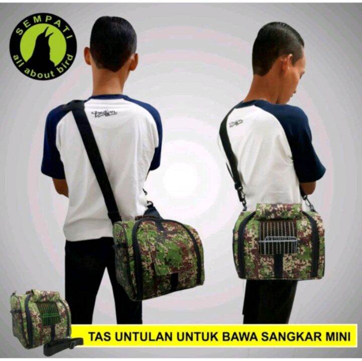 SANGKAR PLUS TAS KANDANG BESI UNTULAN BAWA BURUNG LOVEBIRD BUAT COD ...