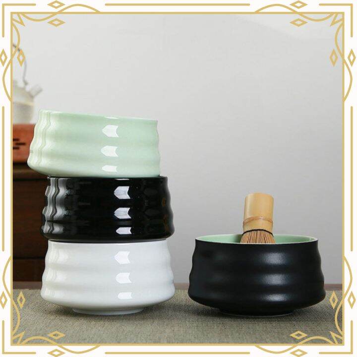 Traditional Matcha Set Bamboo Matcha Whisk Spoon Ceramic Matcha Bowl ...