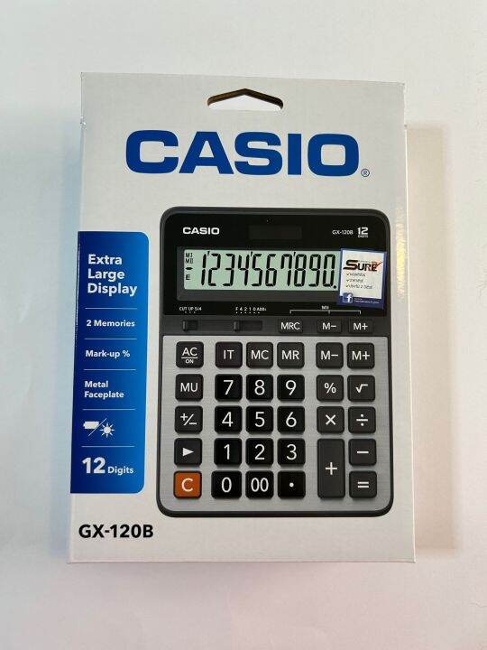 เครื่องคิดเลข Casio GX-120B | Lazada.co.th
