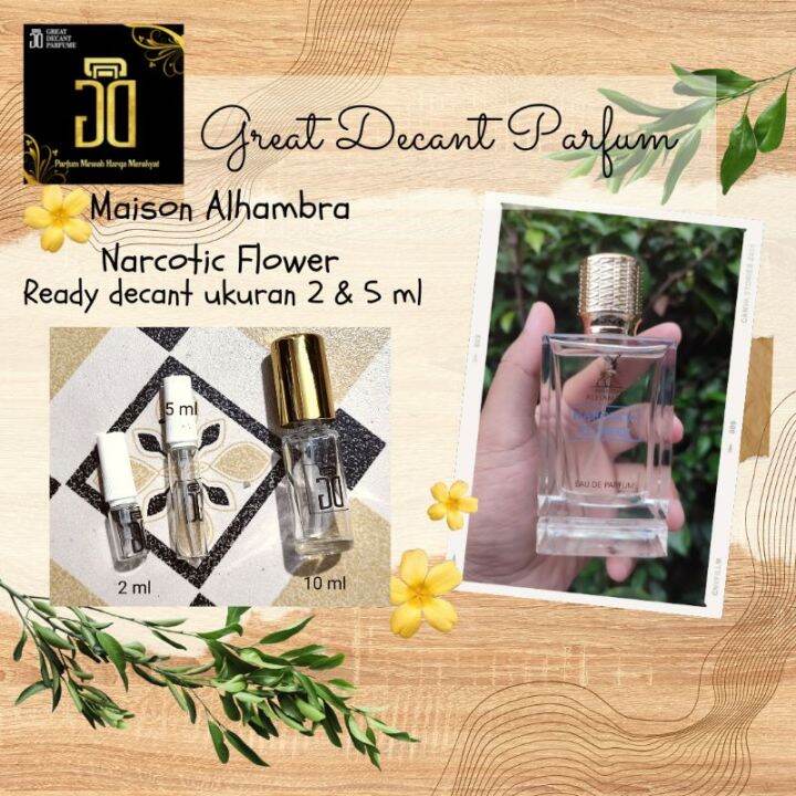 decant narcotic flower maison alhambra | Lazada Indonesia