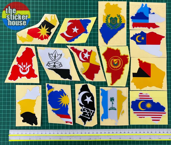 PETA STATES MALAYSIA (SARAWAK/JOHOR/PERLIS/SABAH/MELAKA/KELANTAN/PAHANG ...