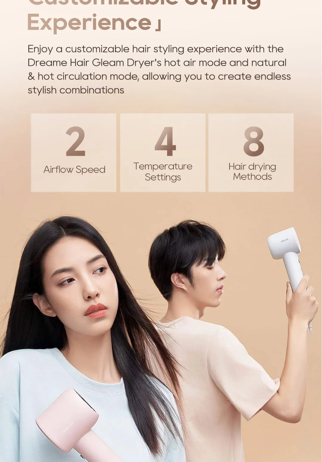 Dreame Hair Dryer Gleam - Vivid Concepts