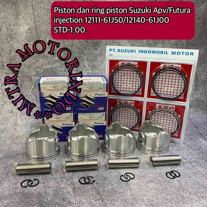 Piston Dan Ring Piston Suzuki Apv/Futura Injection 12111-61J50/12140 ...