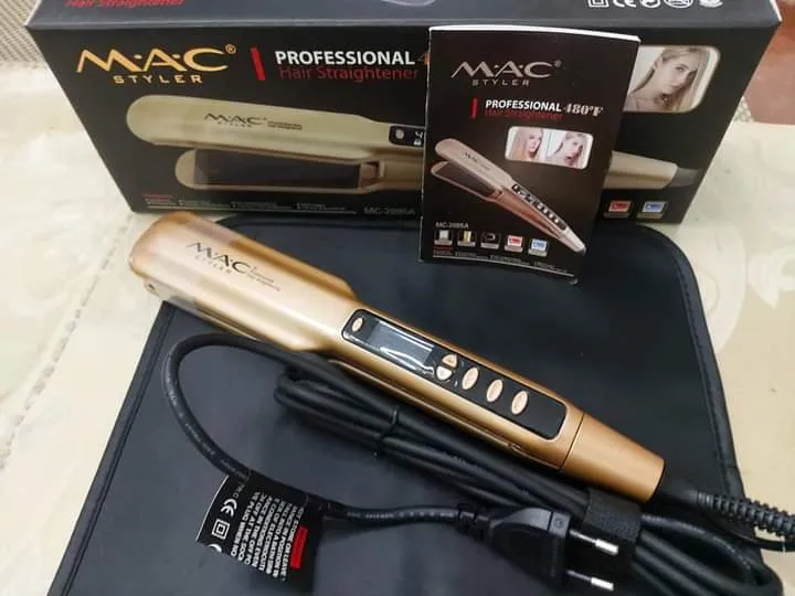Mac Styler Hair Straightener Iron/Mac Heavy Duty Hair Iron Gold MC 2095A | Lazada PH