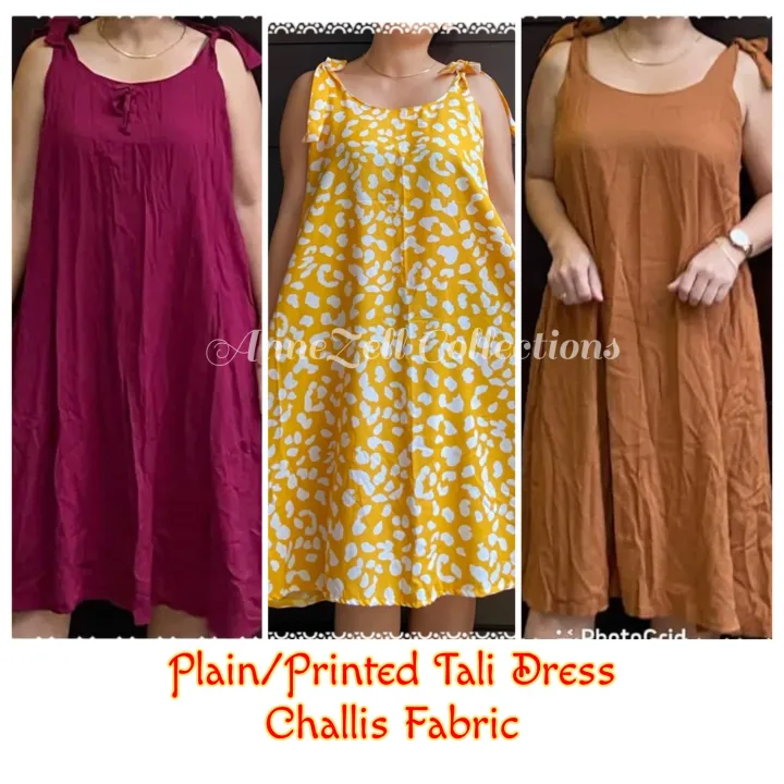 CHALLIS TALI DRESS FIT UP TO XL | Lazada PH
