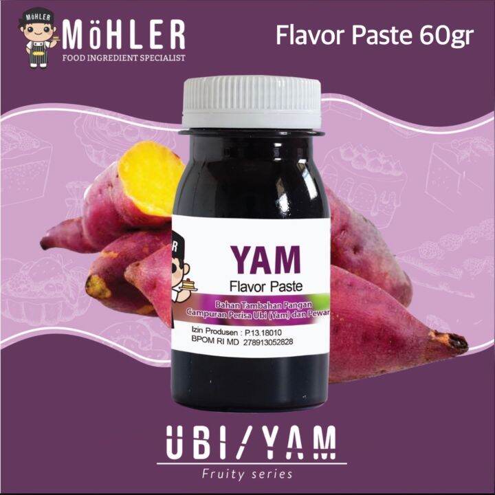 MOHLER Pasta Perisa Pewarna 60gr - UBI / YAM | Lazada Indonesia