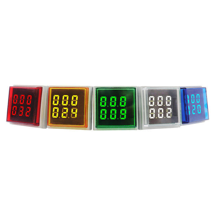 Mini LED Square Digital Counter Meter 22mm 0-999999 AC 220V-380V ...
