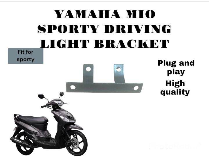 YAMAHA MIO SPORTY MINI DRIVING LIGHT BRACKET POWDERED COATED BRACKET ...