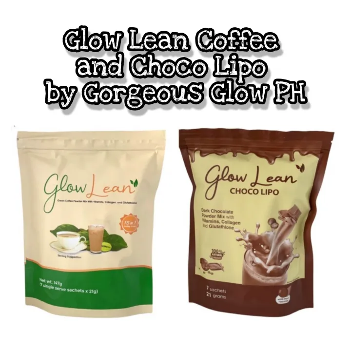 Glow Lean Coffee and Glow Lean Choco Lipo by Gorgeous Glow PH | Lazada PH