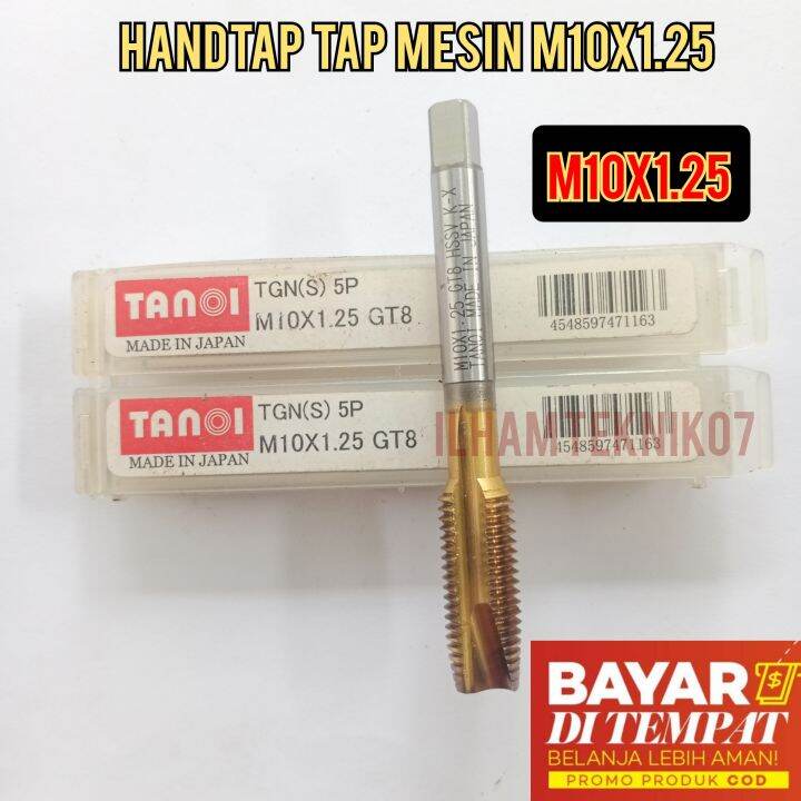 handtap tap mesin m10x1.25 PO untuk bikin drat baut kepala kunci 14 | Lazada Indonesia