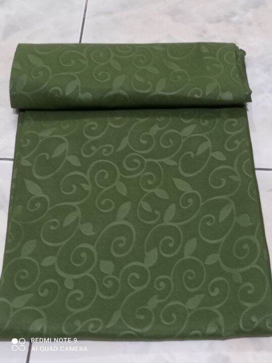 kain meteran embos hijau army 1 meter | Lazada Indonesia