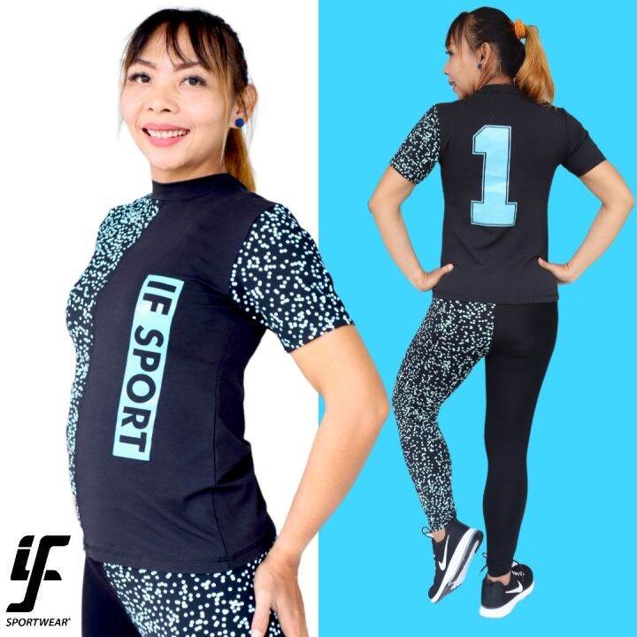 BAJU OLAHRAGA WANITA/BAJU SENAM AEROBIC/BAJU SENAM/STELAN LOMBA SENAM ...