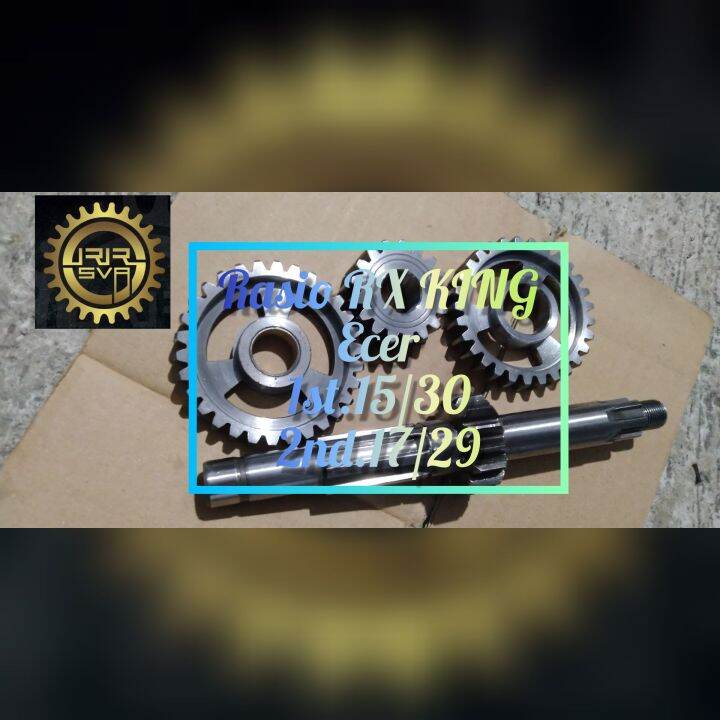 Rasio Yamaha RX King Ecer Racing Ecer Gigi 1.14/32 Gigi 2.17/29 atau ...