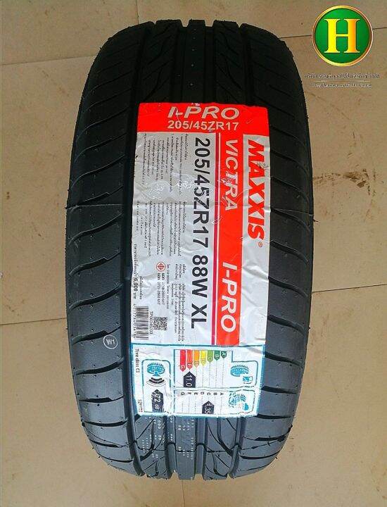 205/45R17 MAXXIS i-pro ยางใหม่กริ๊ปปี 2023🇹🇭ราคา1เส้น แถมจุ๊บลมยางแท้👍มีรับประกันนาน5ปี ️ ...
