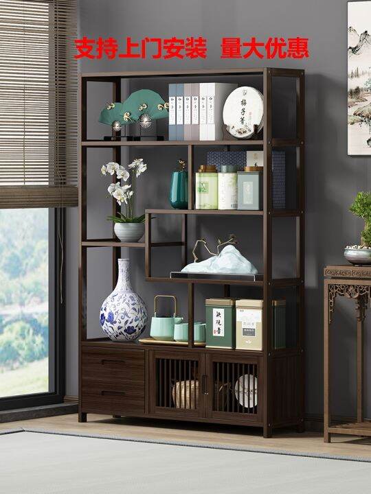 Cabinet Living Room Bookshelf Tea Cup Duobao Pavilion Tea Leaf ...
