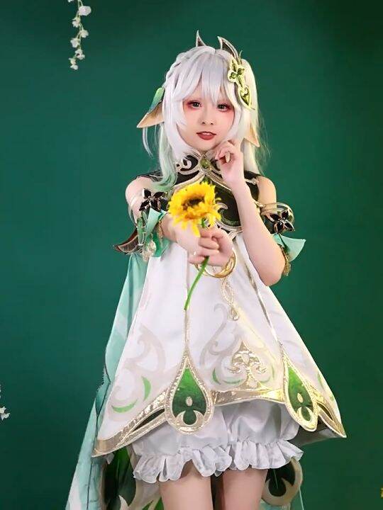 【COSER 77】Genshin Impact cos grass god Nahida cos Buer ชุดเดรสคอสเพล ...