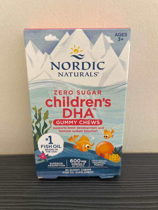 Nordic Naturals Zero Sugar Children’s DHA Gummy Chews 600mg omega 3 per ...