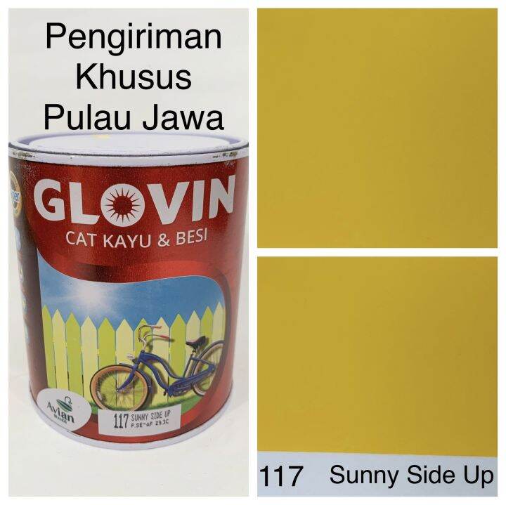 Cat Kayu dan Besi Glovin kuning Yellow | Lazada Indonesia