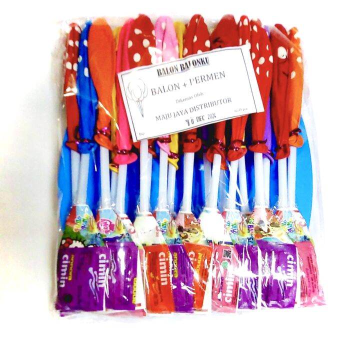 Permen Balon Free Piring Cantik dan Tebal ( 20 pcs x 10g ) | Lazada ...