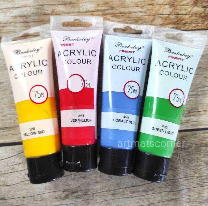 Berkeley Acrylic Paint Colour 75ml tube sold per piece PART 1/2 | Lazada PH