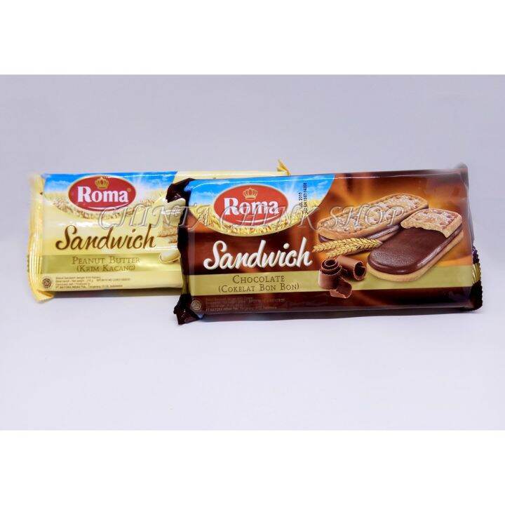 Biskuit Roma Sandwich Coklat dan Peanut Butter | Lazada Indonesia