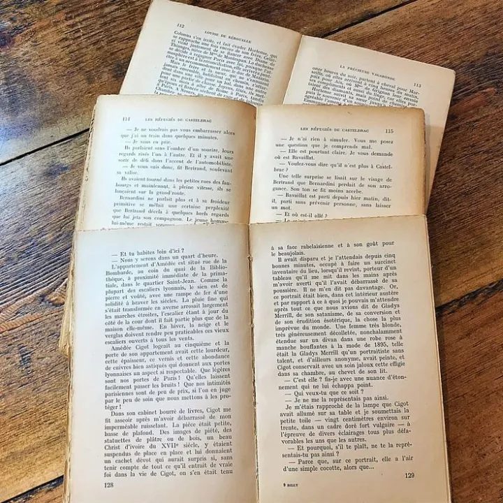 Tanned Old Books Pages For Journal, Diary, Planner, Scrapbook and DIY ...