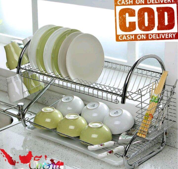 rak piring stainless | Lazada Indonesia