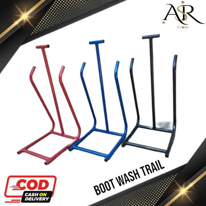 Boot Wash Stand Cross Stand Cuci Sepatu Helm Trail Universal | Lazada ...