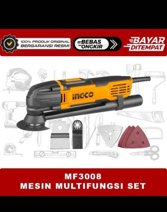 MF3008 MESIN CUTTER MULTI OSKILASI OSCILLATING TOOLS SET INGCO MF 3008 ...