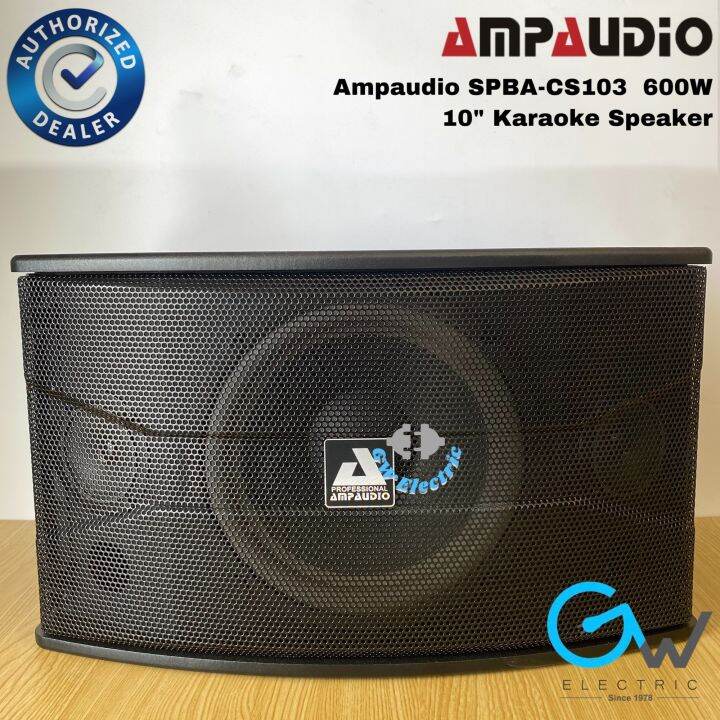 [1 pair] AmpAudio 10" 600W (Peak Power) SPBA-CS103 Karaoke Speaker System | Lazada