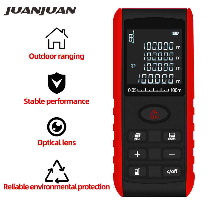 Outdoor Laser Distance Meter 100M Laser Rangefinder Laser Measuring ...