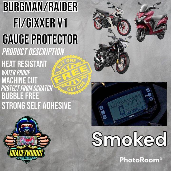 SUZUKI RAIDER FI/GIXXER V1/BURGMAN STREET PANEL GAUGE PROTECTOR | Lazada PH