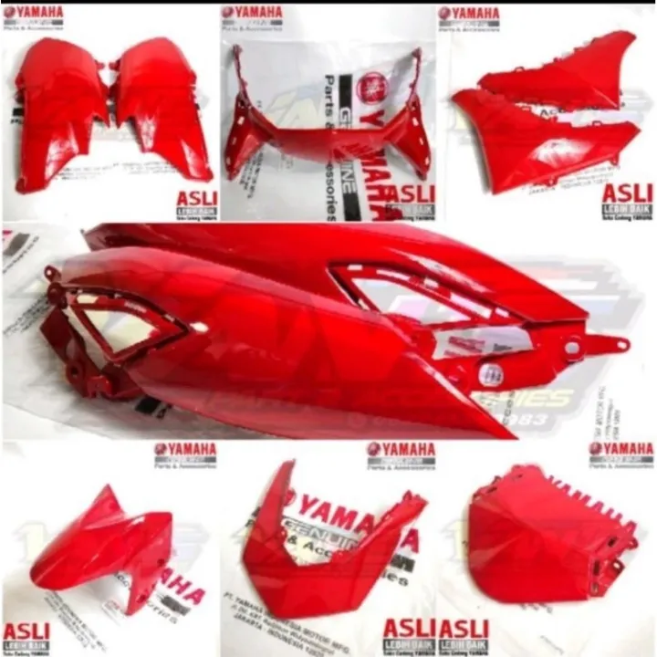 PAKET COVER BODY HALUS FULL SET YAMAHA ALL NEW NMAX 2020 - 2022 MERAH ...