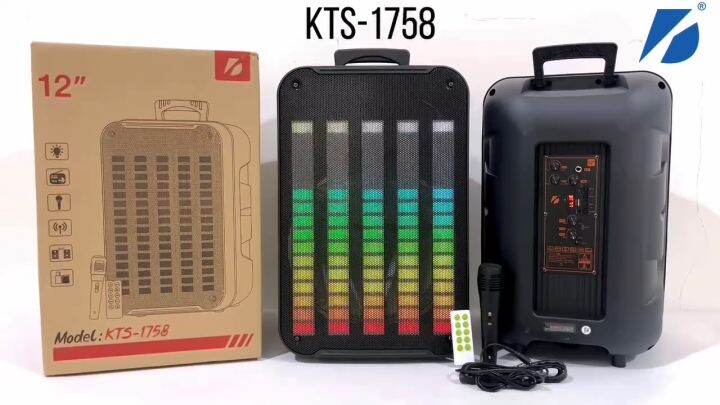 ลําโพงบลูทูธ ลำโพงรุ่นKTS-1758/kts1280 ดอก12นิ้ว ปรับ Bass/Treble/Echo ...