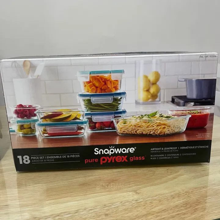 Pyrex Snapware 18-pc set from USA | Lazada PH