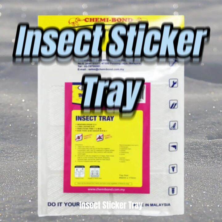 CHEMIBOND Insect Sticker Tray Perangkap Serangga Nyamuk Lalat Lipas ...