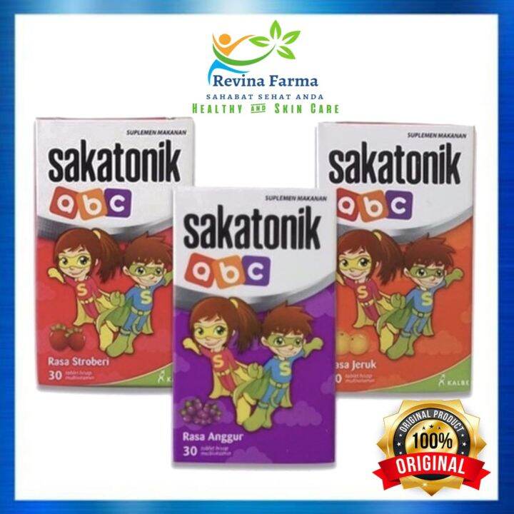 Sakatonik ABC isi 30 tablet Vitamin anak hisap/kunyah rasa jeruk ...