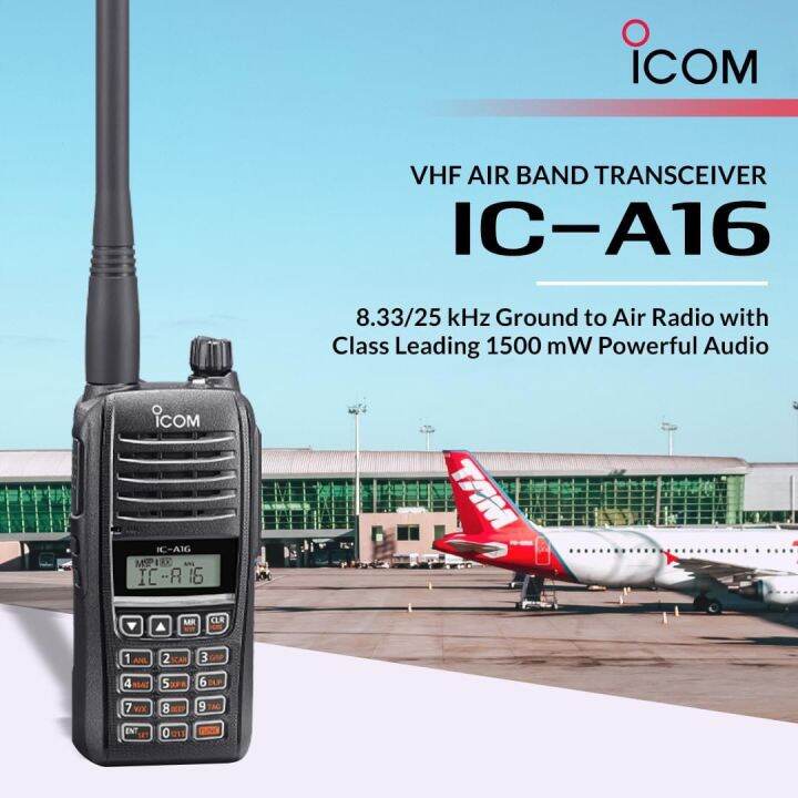 ICOM IC-A16 VHF Air Band Radio Genuine Japan Airband Icom A16 | Lazada PH