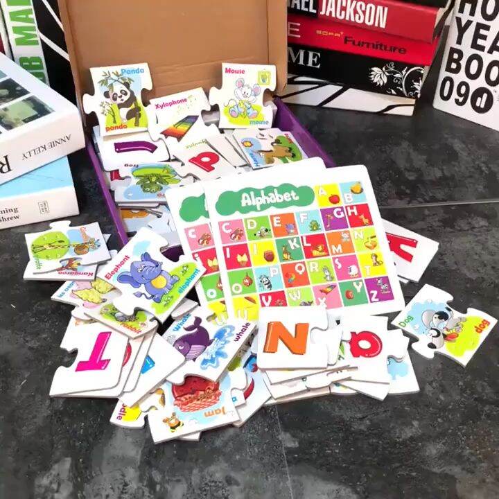 Early Learning Matching Game Wooden English Letters Matching Puzzle ...