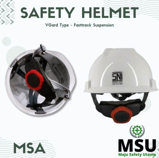 Safety Helmet MSA Fastrack Helm Proyek MSA Fastrack | Lazada Indonesia