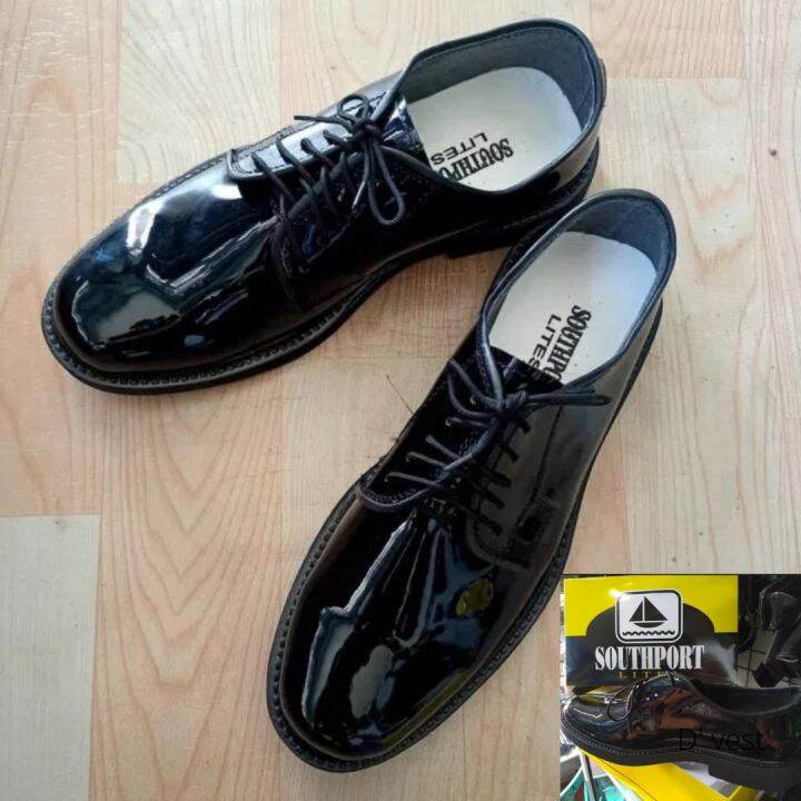 southport lites charol security guard marikina men sole stich shoes ...